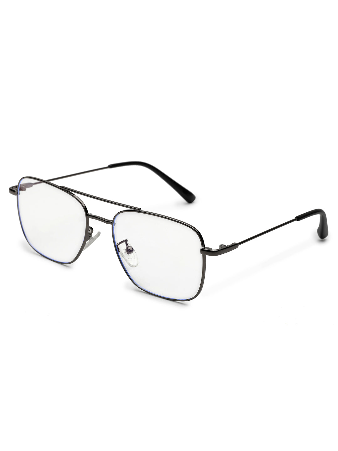 Jovion | Grey Medium Full Rim RECTANGLE Computer Glasses for Men & Wom